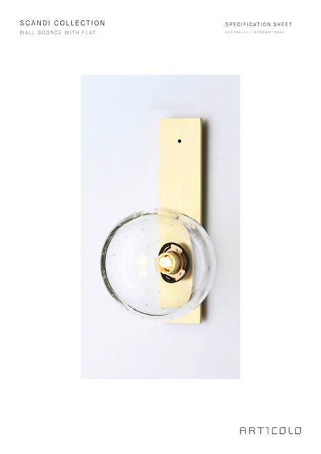 SCANDI LED dimmable wall lamp By Articolo Lighting