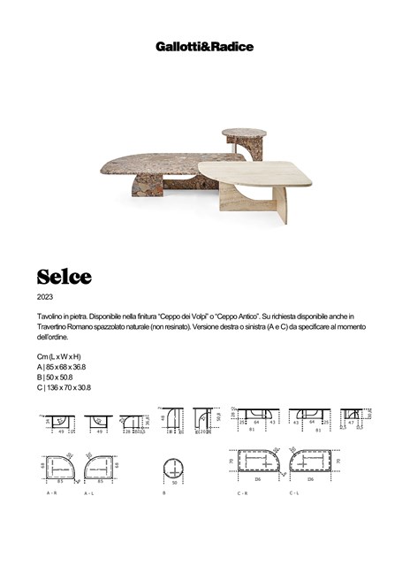 SELCE Tavolino By Gallotti&Radice | design Studiopepe