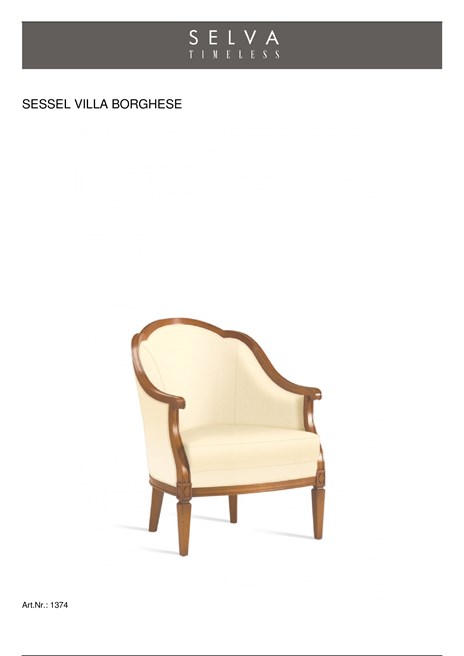 VILLA BORGHESE | Sessel By SELVA