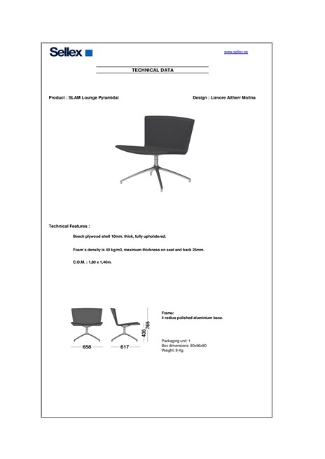 SLAM Petit fauteuil en tissu avec chevalet By Sellex | design Lievore Altherr Molina