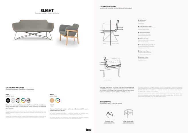 SLIGHT | Divano a 2 posti By True Design design Christophe Bourban ...