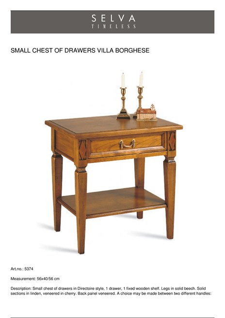 VILLA BORGHESE | Tables de chevet By SELVA