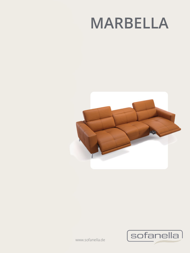 MARBELLA XXL | 3-er Sofa 3-Sitzer Sofa aus Stoff By Sofanella