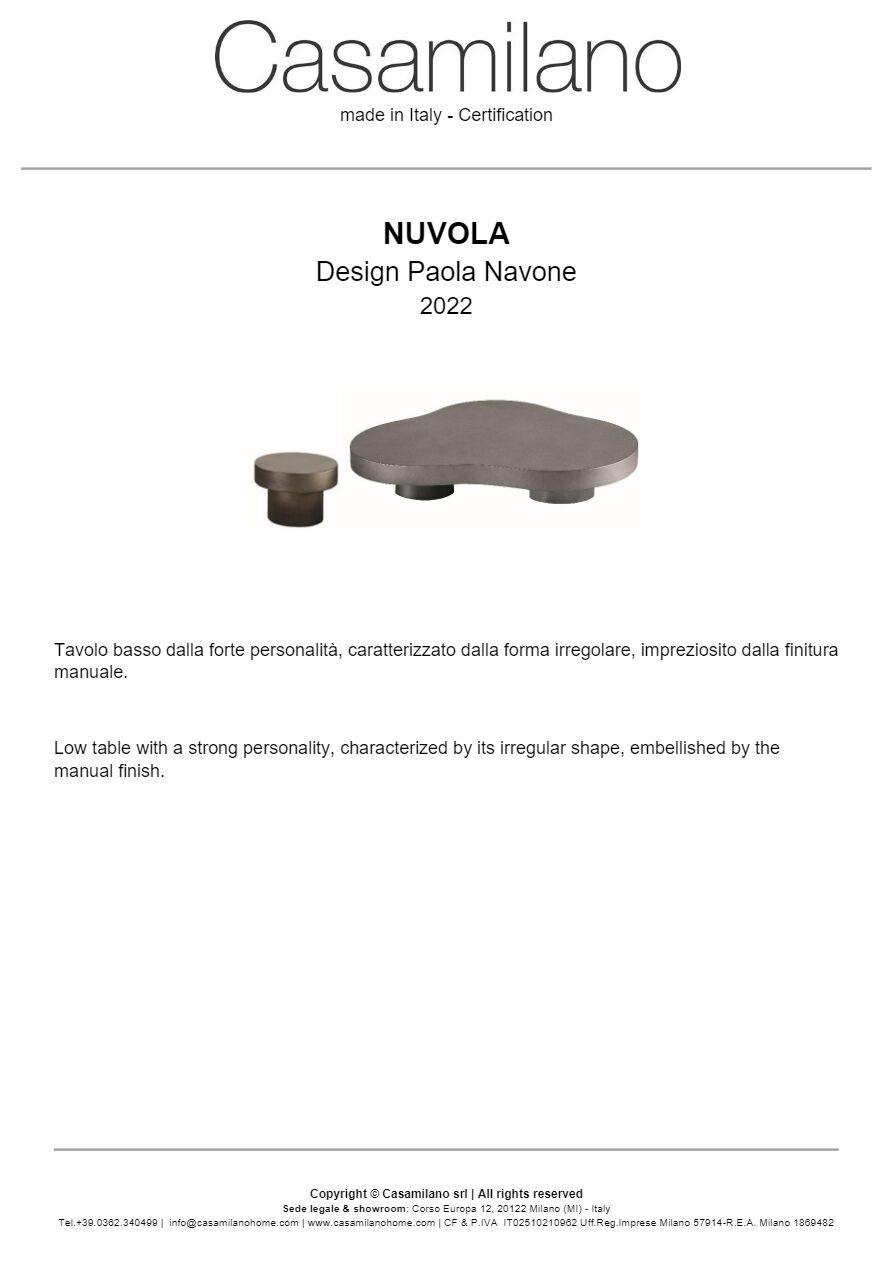 NUVOLA Coffee table By Casamilano | design Paola Navone