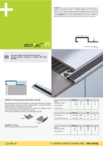 Stainless steel stairnosing with anti-slip insert STAIRTEC FI By PROFILITEC