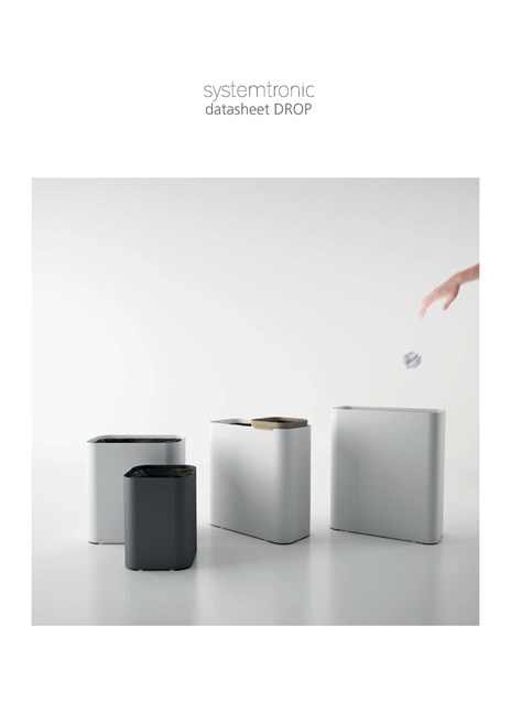 DROP Steel waste paper bin By Systemtronic | design STC studio