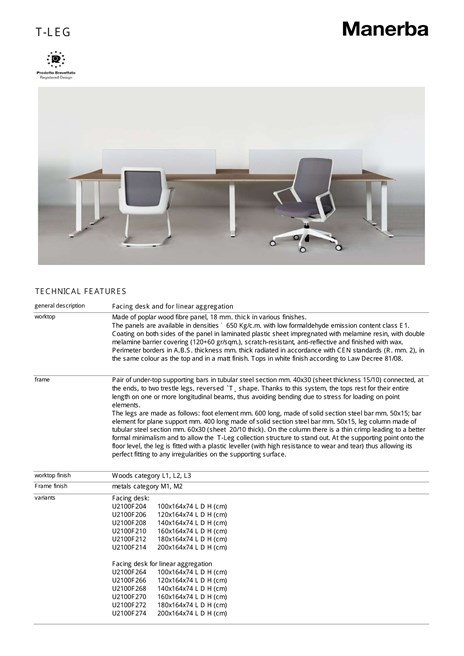 T-LEG Multiple wooden office desk with desk screens By Manerba | design ...