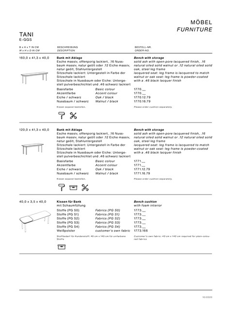 TANI скамья By Schönbuch