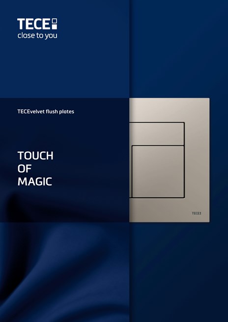 TECEfilo-Velvet No touch Fenix-NTM® flush plate By TECE