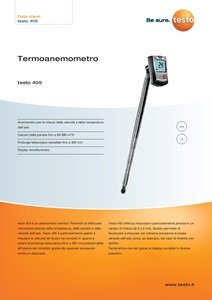 Termoanemometro TESTO 405 By Testo