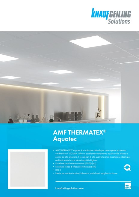 THERMATEX AQUATEC Pannelli per controsoffitto acustico resistente all ...