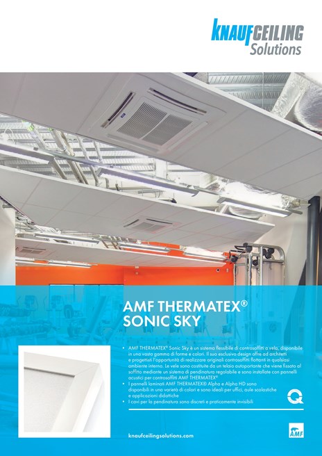THERMATEX® Sonic sky Isole acustiche By Knauf Ceiling Solutions