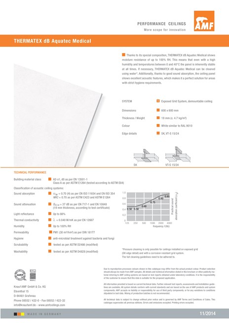 THERMATEX® MEDICAL RANGE Ceiling panels for healthcare facilities By ...
