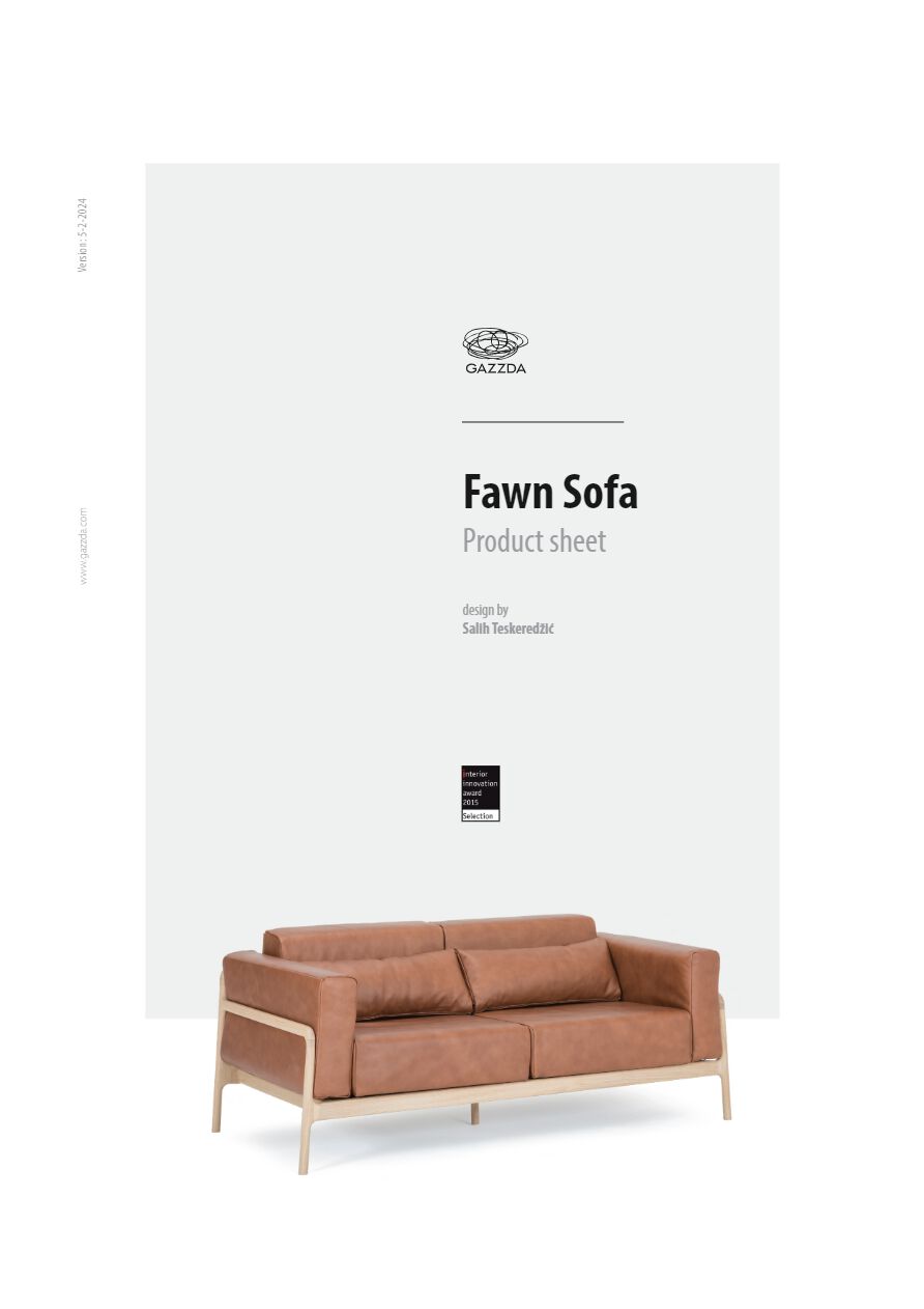 FAWN Leather armchair with armrests By GAZZDA | design Salih Teskeredzic