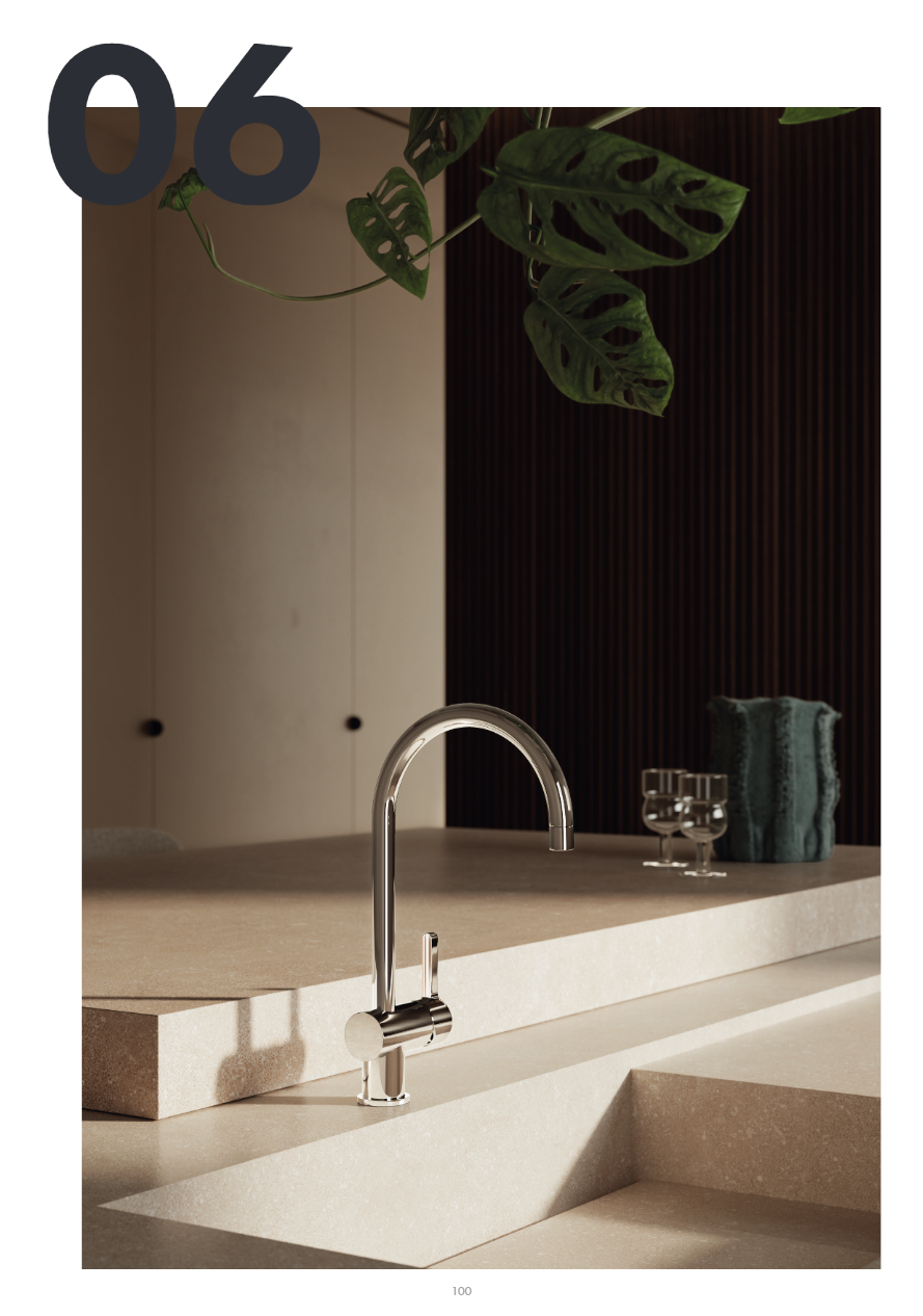 ERGO KITCHEN Countertop single handle kitchen mixer tap with pull out ...