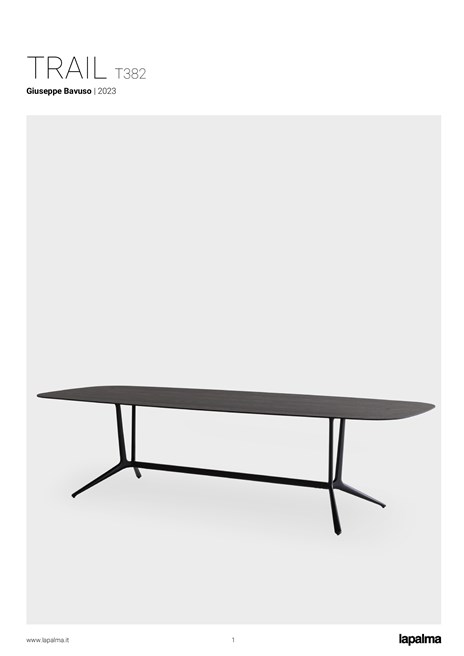 TRAIL Rectangular table By Lapalma | design Giuseppe Bavuso