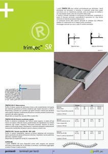 Profilo terminale per bordi TRIMTEC SR - PROFILITEC - Edilportale