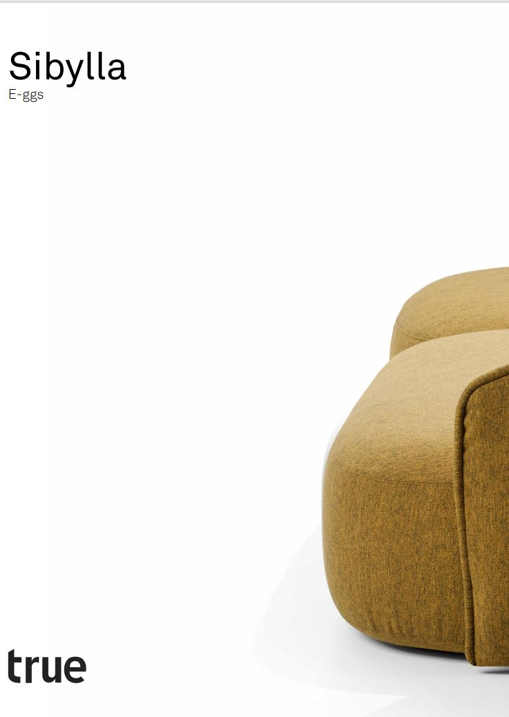 SIBYLLA | Divano con chaise longue By True Design design E-ggs