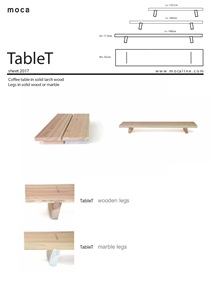 TABLE T | Low coffee table By Moca design Steven Wittouck