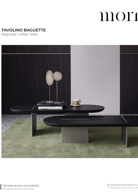 BAGUETTE coffee table By Morica Design