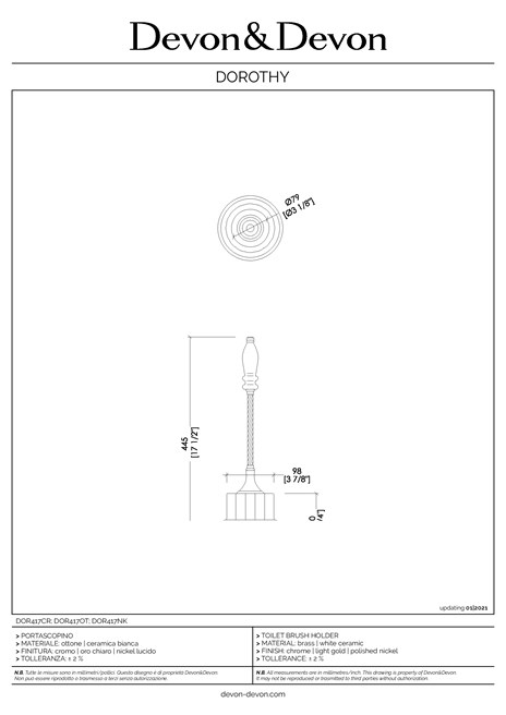 DOROTHY | Toilet brush By Devon&Devon