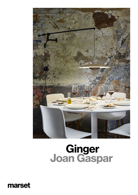 Lampada da parete a LED orientabile in fibra di carbonio GINGER A XL 42 ...