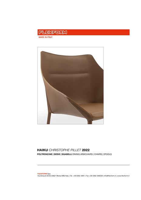 HAIKU | Stool By Flexform design Christophe Pillet