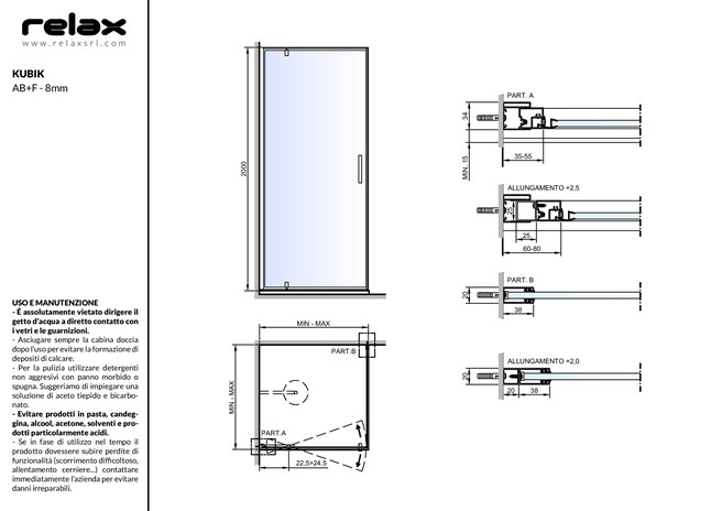 KUBIK AB+F box doccia By RELAX