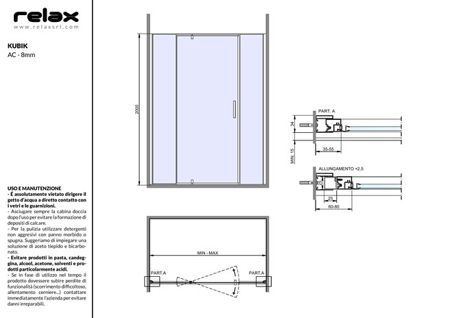 KUBIK AC shower cabin By RELAX