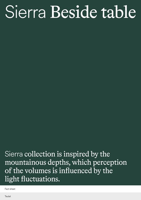 SIERRA | Bedside table By TEULAT design Cambres Design