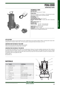FEKA 2000 Sewage and waste water By Dab Pumps