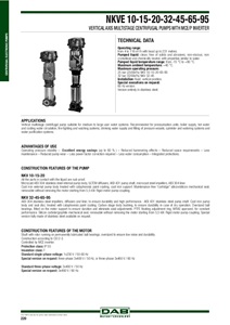 NKVE Multistage centrifugal pump with vertical axis By Dab Pumps
