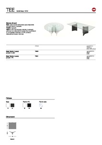 TEE | Tavolo rettangolare By Segis design Bartoli Design