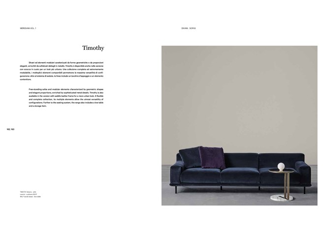 TIMOTHY 4 seater leather sofa By Meridiani | design Andrea Parisio