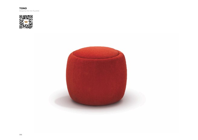 TONO Pouf de jardin avec revêtement amovible avec rangement By Royal Botania