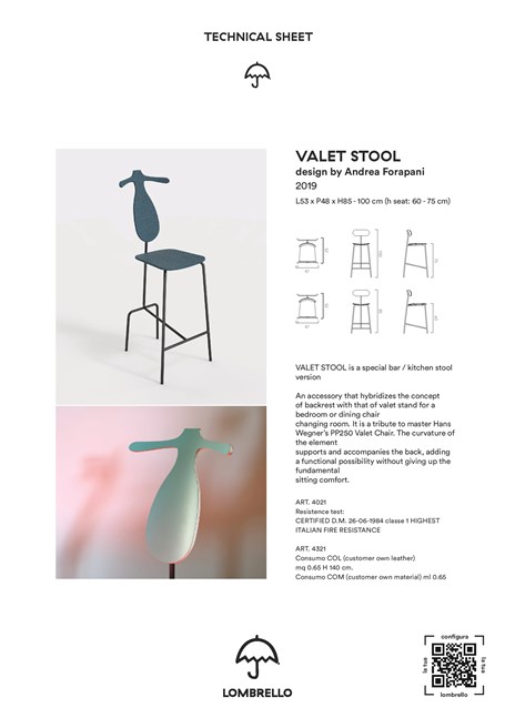 VALET | Laminate stool SPECIAL EDITION Collection By LOMBRELLO design ...