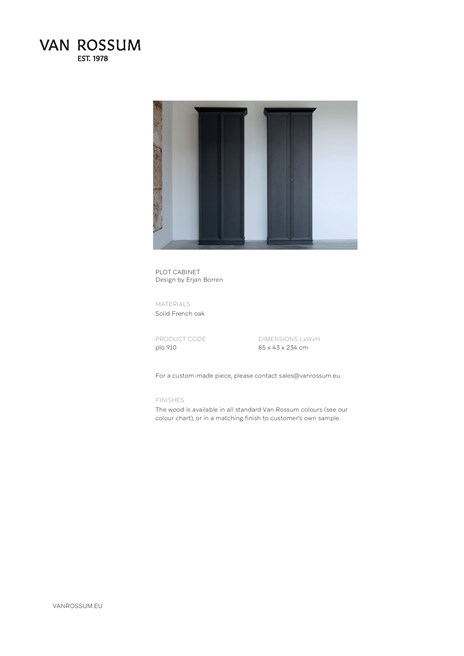 PLOT credenza By Van Rossum design Erjan Borren