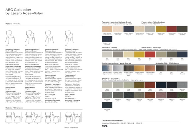 ABC | Chair with armrests ABC Collection By Vergés design Lázaro Rosa ...