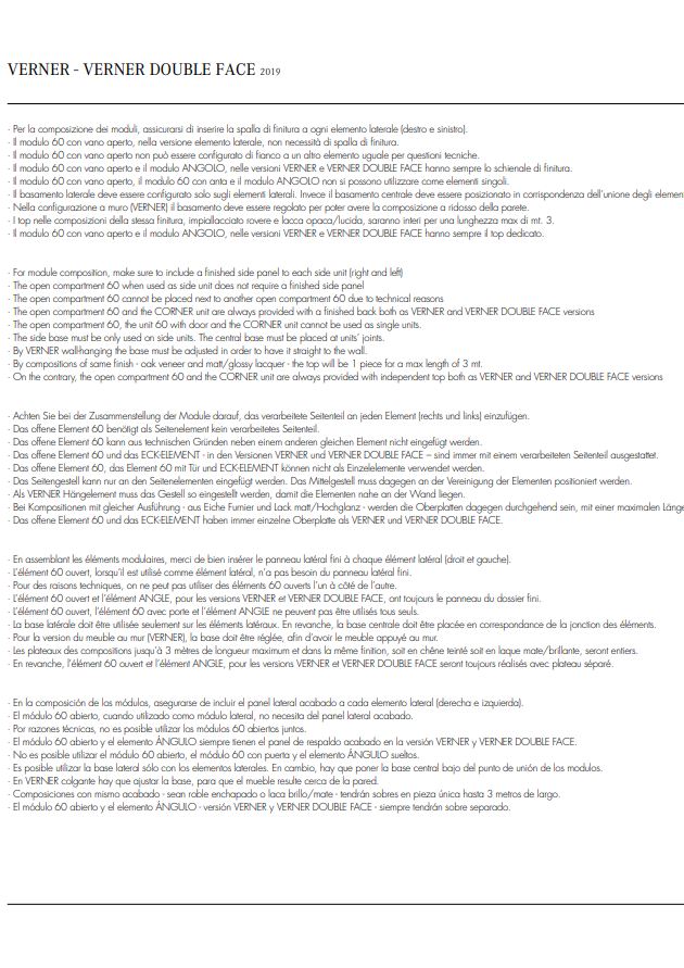 Sideboard with doors VERNER By Meridiani design Andrea Parisio