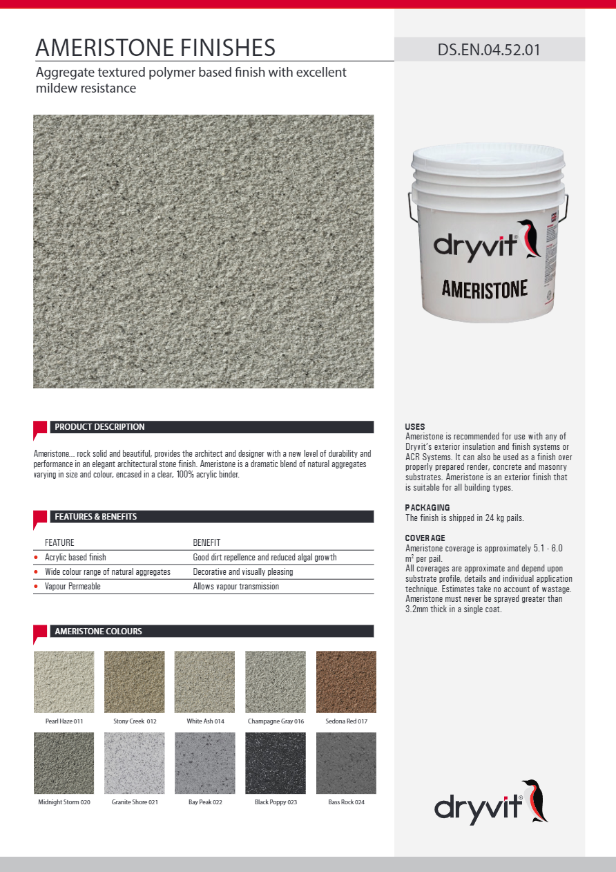 AMERISTONE Exterior finish By Tremco CPG Europe