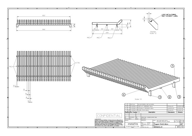 FIRE GRID FG. 03 Fireplace grid By Metalfire