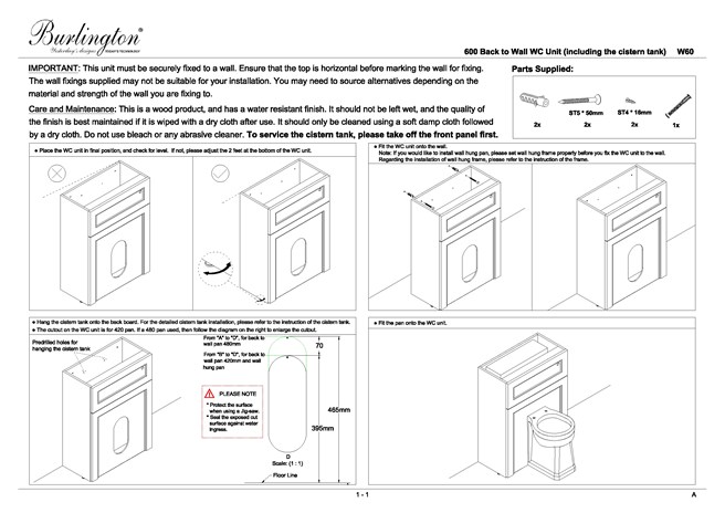 WC cistern External wooden WC cistern By Burlington