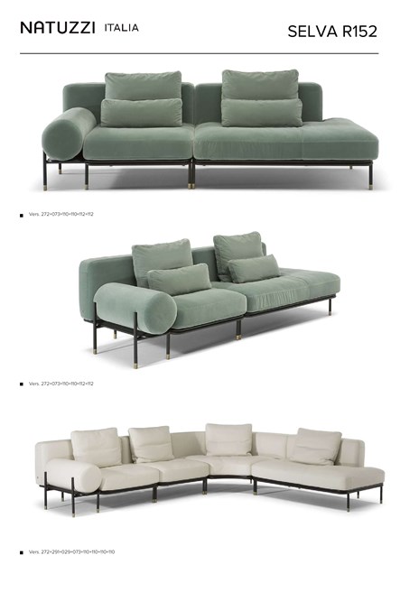 SELVA | Sectional sofa By Natuzzi Italia design Enrique Martí