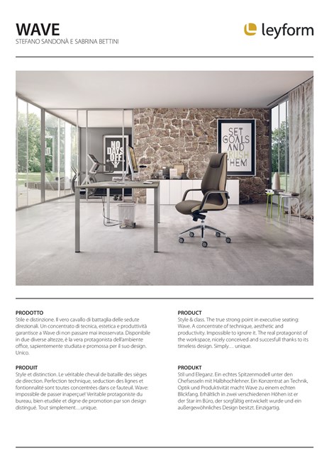 WAVE | Executive chair Wave Collection By Leyform design Stefano ...