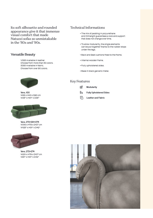 ICON Corner modular fabric sofa By Natuzzi Italia | design Michele ...