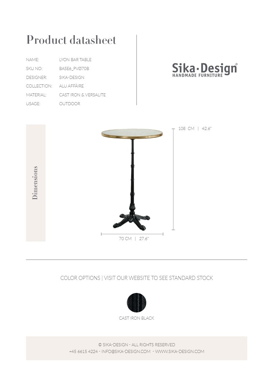 LYON Table By Sika Design