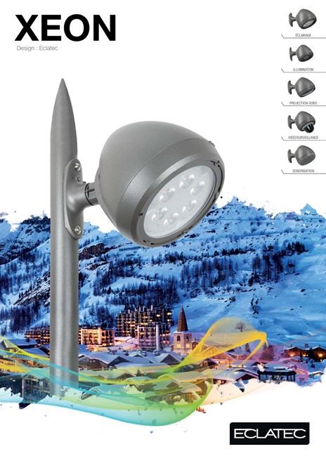 XEON Lampadaire urbain LED en aluminium By GHM-ECLATEC