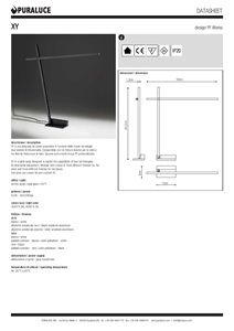 XY Table lamp By PURALUCE