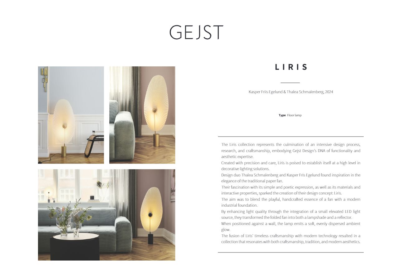 LIRIS Floor lamp By Gejst