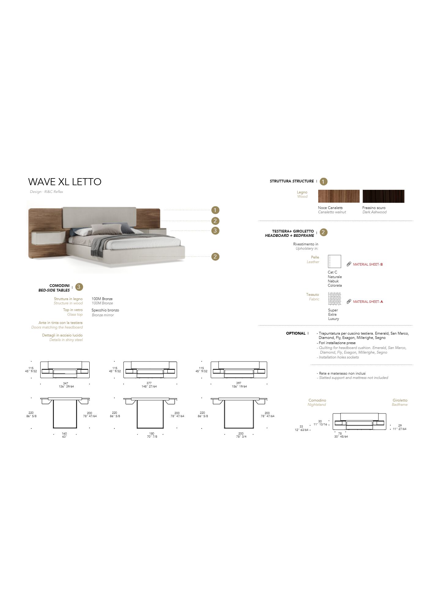 WAVE XL Bed By Reflex
